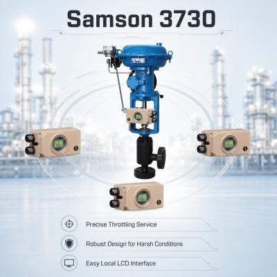 China Samson 3730 Smart Valve Positioner HART Digital Pneumatic Actuator Controller Steel Ball/Globe Oil Gas Water Treatment System for sale