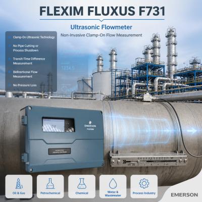 China Flexim FLUXUS F731 Non-intrusive Ultrasonic Flow Meter with Bidirectional Measurement for Hazardous Areas for sale