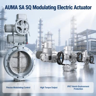 China AUMA SA SQ Modulating Electric Actuator,4‑20mA Signal High Precision for Pipeline Automation Power Plant Industrial Valve for sale