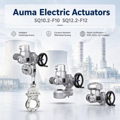 China AUMA SA SQ Modulating Electric Actuator Intelligent Valve Actuator High Precision for Pipeline & Power Plant Automation for sale