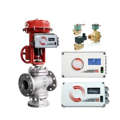 China Flowserve Logix 520MD Digital HART Electro Pneumatic Smart Valve Controller Control Valve Positioner with Asco Solenoid Valve for sale