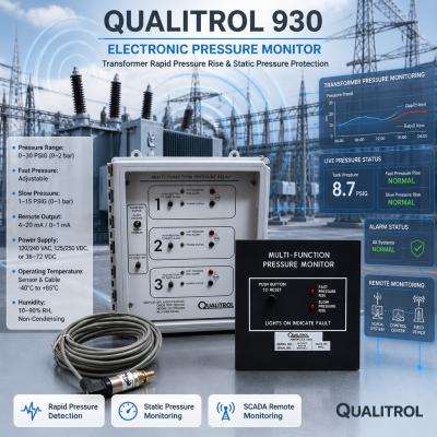 China Qualitrol 930 Transformer Pressure Monitoring Device Multi Sensor Pressure Monitor Pressure Alarm Trip Monitor for sale