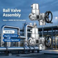 China High Quality AUMA SQ 14.2 Part-Turn Actuator 800-2400Nm 3-Phase AC Open-Close Valve Actuator IP68 for sale
