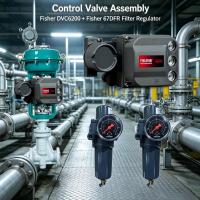 China Fi sher DVC6200 Digital Valve Controller with 67DFR Filter Regulator for Precise Pneumatic Control for sale