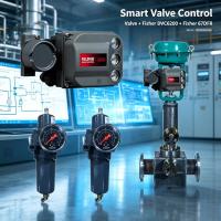 China Fi sher DVC6200 Digital Valve Controller with 67DFR Filter Regulator for Precise Pneumatic Control for sale