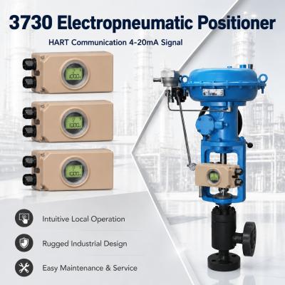 China 3730 HART digital positioner 4 20mA pneumatic actuator controller for industrial control valves for sale