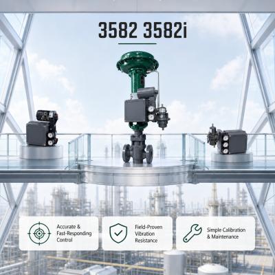 China 3582 3582i Pneumatic Valve Positioner Industrial Automation Controller Linear Actuator Valve Supplier for sale