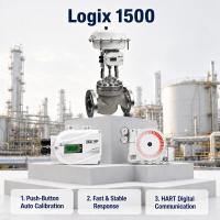 China Logix 1500 Intelligent HART Protocol Digital Valve Positioner 4 20mA IP67 Electro Pneumatic Flow Control Oil Chemical Industry for sale