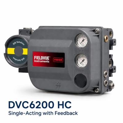 China DVC6200 HC Digital Valve Controller 4–20 mA HART Pneumatic Single Acting Valve Positioner with Feedback for sale