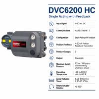 China DVC6200 HC Digital Valve Controller 4–20 mA HART Pneumatic Single Acting Valve Positioner with Feedback for sale
