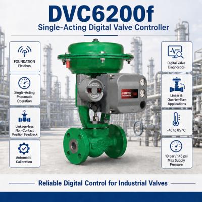 China FD DVC6200F Single Acting Digital Valve Controller FOUNDATION Fieldbus Smart Valve Positioner for sale