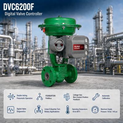 China DVC6200F FD Double Acting FOUNDATION Fieldbus Smart Valve Controller Digital Valve Positioner Supplier for sale