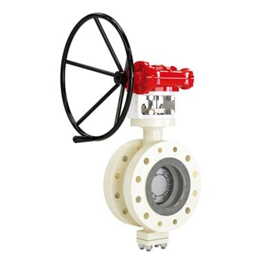 China TX3 Butterfly Control Valve Triple Offset PN 20 - 260 Class 150 - 1500 Pressure for sale