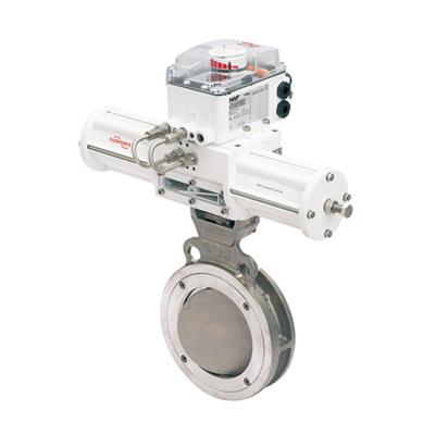 China PN 10 - 40 Pressure Butterfly Control Valve With 3200MD Digital Positioner for sale