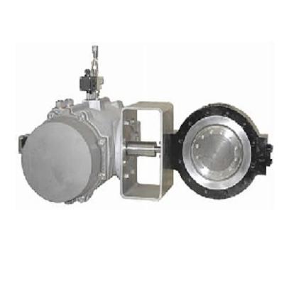 China PN 10 - PN 40 Pressure Pneumatic Butterfly Valve Without Lining Metal Material for sale