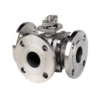 China Flanged End SS316 V Port Fluids Asme Control Ball Valves for sale