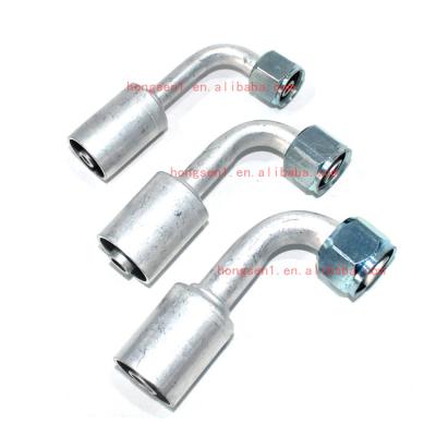 China POKKA Curved 3'' 4'' 5'' Car R12 Ac Pipe Joint Fitting With R134 Aluminum Sleeve for sale