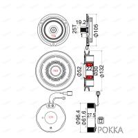 China POKKA air Compressor Clutch 1PK 12V 00- 10PA20 V6 Car Ac Compressor Clutch for Toyota Land Cruiser Car for sale