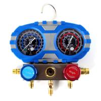 China POKKA NEK Manifold Gauge Refrigerant Manifold Gauges Ac Gauge Set With Charging Hose for sale