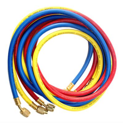 China POKKA 1.5 Meter Charging Horse AC Universal Refrigerant Charging Hose Manifold Gauge Charging Hose R134A for sale