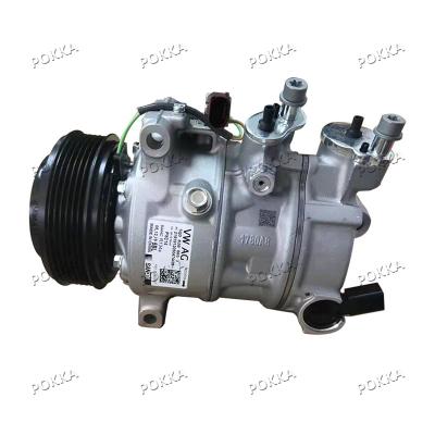 China POKKA Auto Car 12V AC Air Conditioner Compressor for Volkswagen Lavida Mogotan Sagitar T-Roc SKODA Kodiaq Karoq for sale