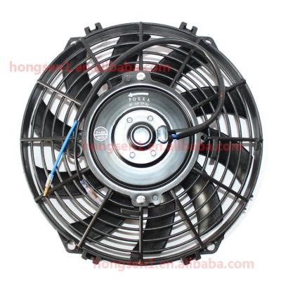 China POKKA 12V Cooling Fan Automotive Car Auto Cooling Fan Factory Electrical 9 Inch Cooling Fan for sale