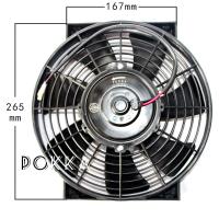 China POKKA Wholesale Universal 12V Radiator Cooling Fan 10 Inch Radiator Fan for sale