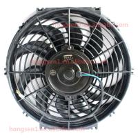 China POKKA Universal 12 Inch Universal Curved Blade Auto air Conditioning Radiator Fan 12V 24V for sale