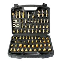 China POKKA 77 PCS Car  R134A Leak Detection Repair Tool Automobile AC Repair Tools for sale