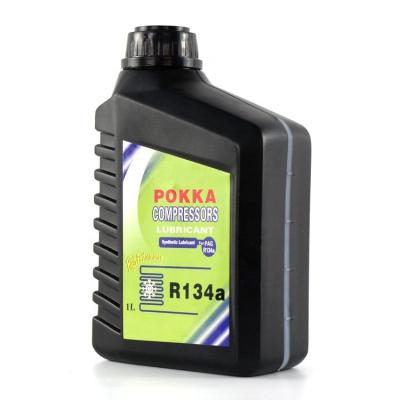 China 1L POKKA PAG R134A Refrigeration Oil Cooling Air Conditioner System Refrigerant Compressor Oil for sale