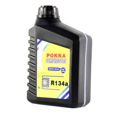 China POKKA Wholesale R134A Refrigeration Cooling Oil Car AC System Refrigeration Compressor Oil 1L for sale