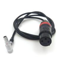China 1M Arri Alexa Mini Audio Cable Right Angle 5 Pin To XLR 3 Pin Female for sale