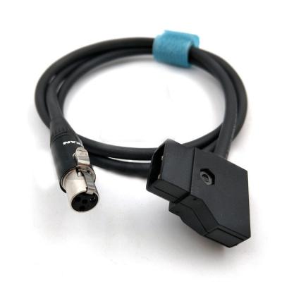 China 12V Camera Power Cable 80cm Mini Xlr To D Tap For TV Logic Monitor for sale