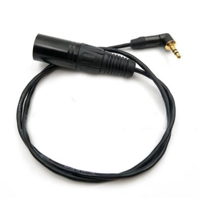 China 0.5M Arri Alexa Mini Audio Cable , Right Angle 3.5 Mm Jack To XLR Cable for sale