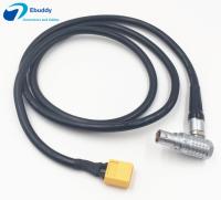 China 12V DC Red Epic Power Cable Male XT60 To LEMO Right Angle Female 6 Pin for sale