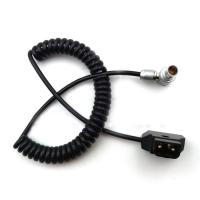 China Vaxis Power Supply Spring Cable Lemo FHG Right Angle 0B 4pin To Dtap Male Cable for sale