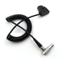 China Vaxis Power Supply Spring Cable Lemo FHG Right Angle 0B 4pin To Dtap Male Cable for sale