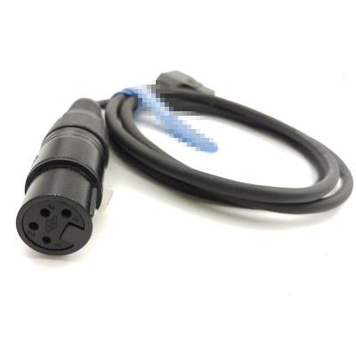 China Flexible 4 Pin XLR To Dtap Cable Straight Type For Camera Monitor for sale