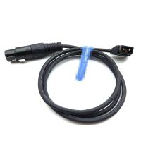 China Flexible 4 Pin XLR To Dtap Cable Straight Type For Camera Monitor for sale