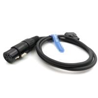 China Flexible 4 Pin XLR To Dtap Cable Straight Type For Camera Monitor for sale