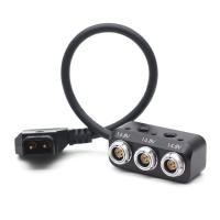 China 15CM D Tap Power Cable To RS 3 Pin Female For Fischer Camera for sale