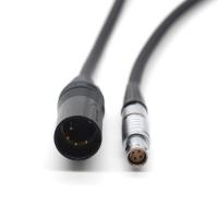 China External Red Camera Monitor Cable , XLR 4 Pin To 6pin Power Cable for sale