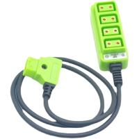 China 10A Current D Tap Power Cable Male To Female 1 Meter Length for sale