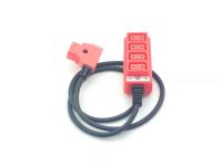 China 10A Current D Tap Power Cable Male To Female 1 Meter Length for sale