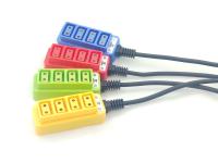 China 10A Current D Tap Power Cable Male To Female 1 Meter Length for sale