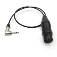 China 60cm Length Red Epic Power Cable XLR 3 Pin Female To Jack 3.5mm for sale