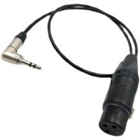 China 60cm Length Red Epic Power Cable XLR 3 Pin Female To Jack 3.5mm for sale