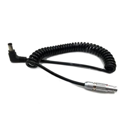 China Power Supply Red Camera Monitor Cable Lemo 2 Pin To DC 2.5MM for sale