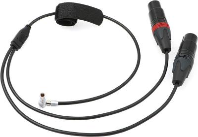 China 30 Inches Camera Audio Cable 5 Pin Male To Two XLR 3 Pin Female For Z CAM E2 Camera​ for sale