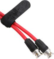 China Red Color SDI Camera Cable , 12G BNC Coaxial Cable For 4K Video for sale